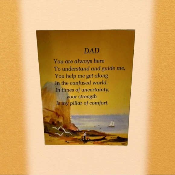 Vintage | Art | Vintage 975 Dad Plaque Living Quotes | Poshmark